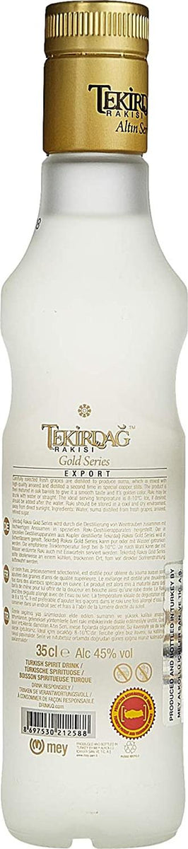 Tekirdag Rakisi Gold Series 45% Vol. 0,35l @Malva