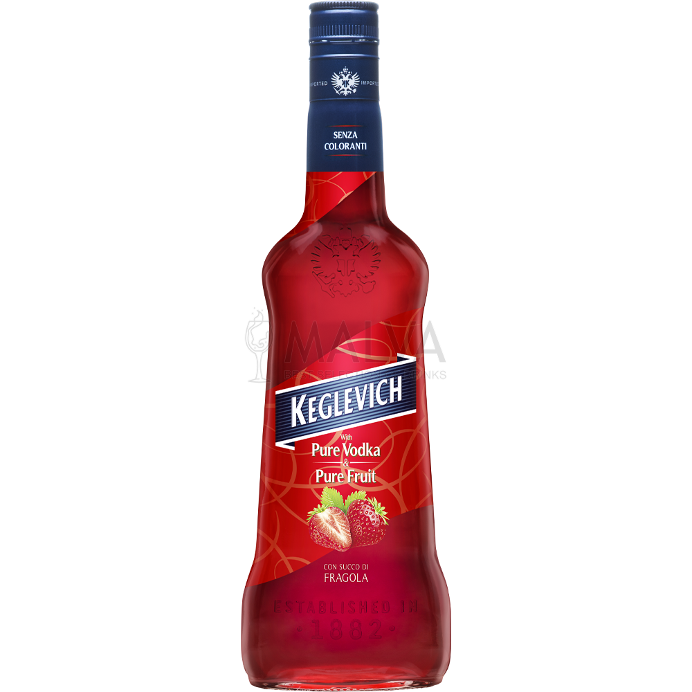 Keglevich with Pure Vodka & Pure Fruit FRAGOLA 18% Vol. 0,7l @Malva