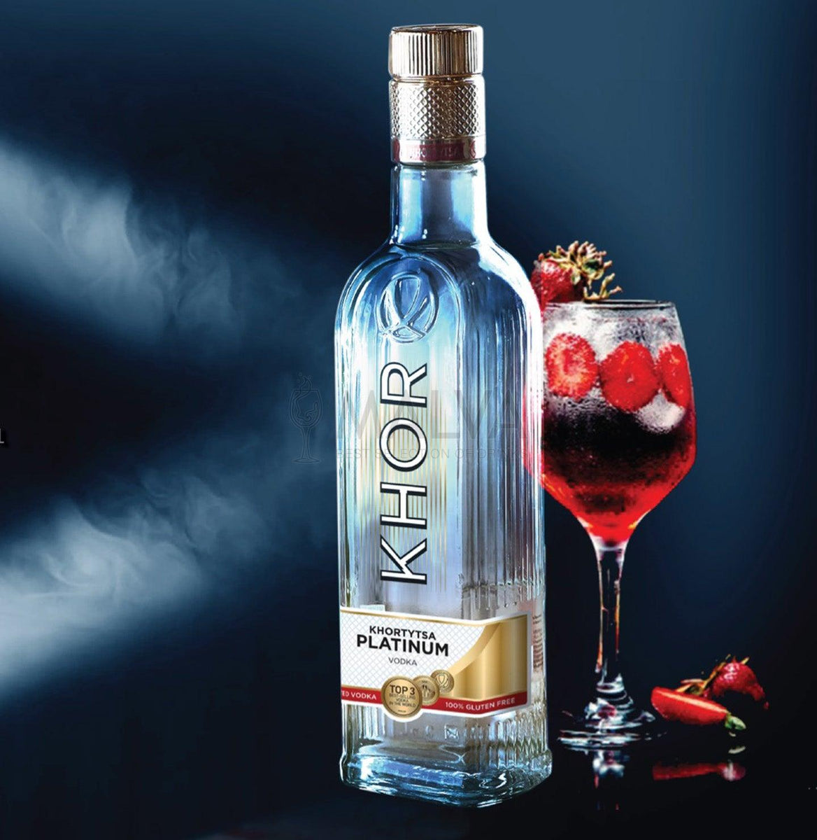 KHOR PLATINUM Vodka 40% Vol. 1l @Malva
