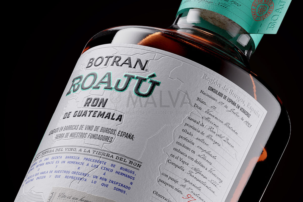 Botran ROAJÚ Ron de Guatemala Rum 40% Vol. 0,7l in Giftbox @Malva